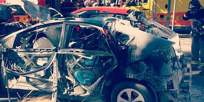 ¿Por qué explotó un taxi Toyota Prius en Barcelona?
